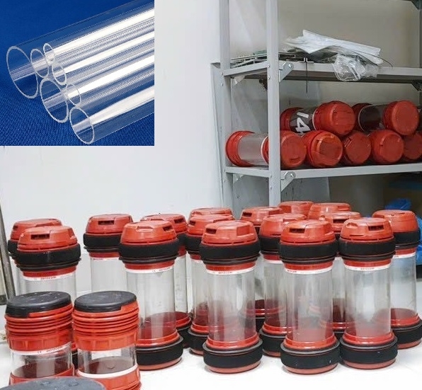 Ống mica dùng để sửa chữa hộp chuyển mẫu
